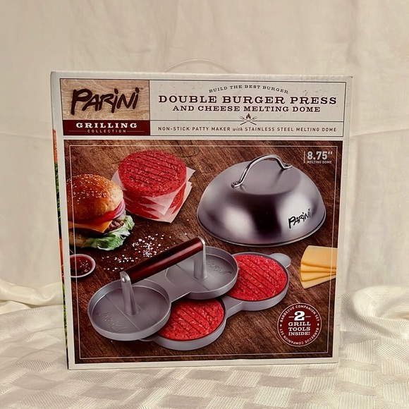 Kitchen | Double Burger Press Cheese Melting Dome New | Poshmark